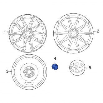 Toyota 86 OEM Wheels & Tires | Lug Nuts, TPMS Sensors — CARiD.com