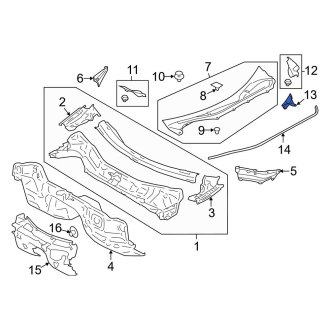Toyota Cowl Panels & Parts | Vent Grills, Screens — CARiD.com