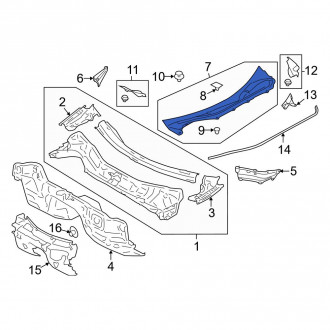 Toyota Cowl Panels & Parts | Vent Grills, Screens — CARiD.com