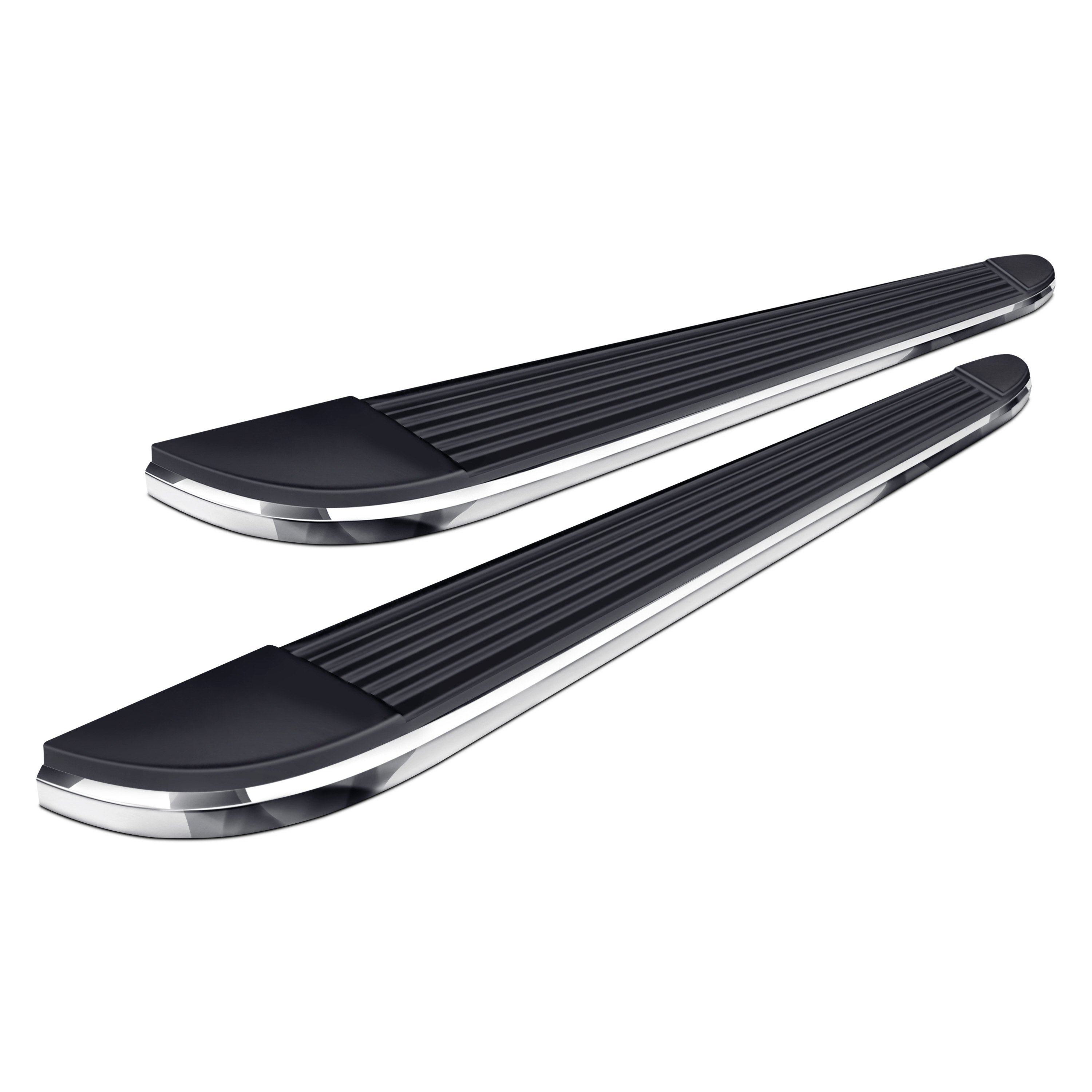 TrailFX® - 6" Black with Polished Trim Running Boards