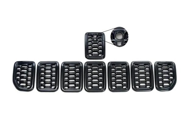 2023 Jeep Grand Cherokee Custom Grilles - Billet, Mesh, LED, Chrome, Black