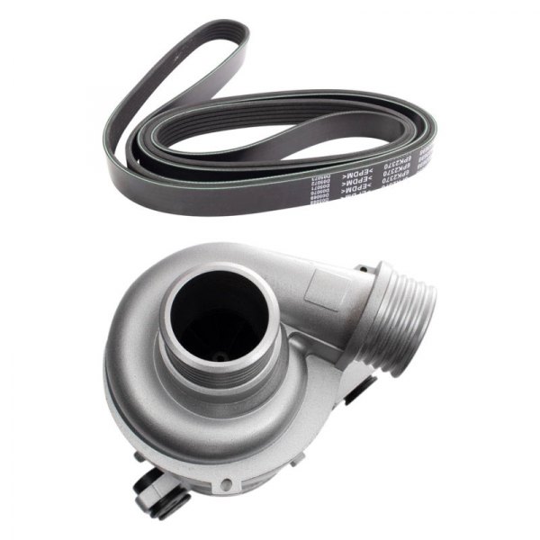 TRQ® BNDL-119869 - Electric Engine Water Pump and Serpentine Belt Kit