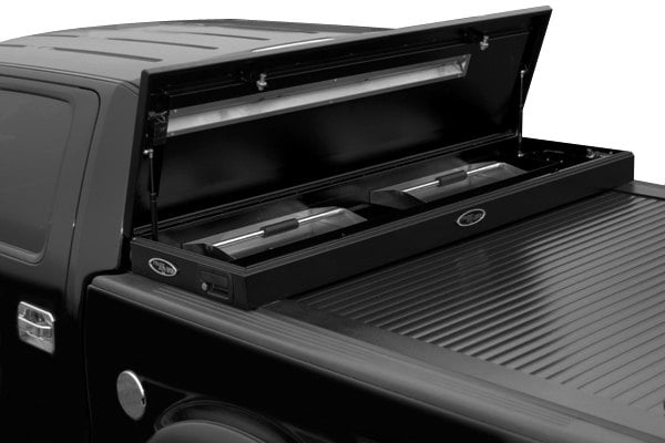 Truck Covers USA CRT303 American Work Hard Manual Retractable Tonneau Cover with Tool Box