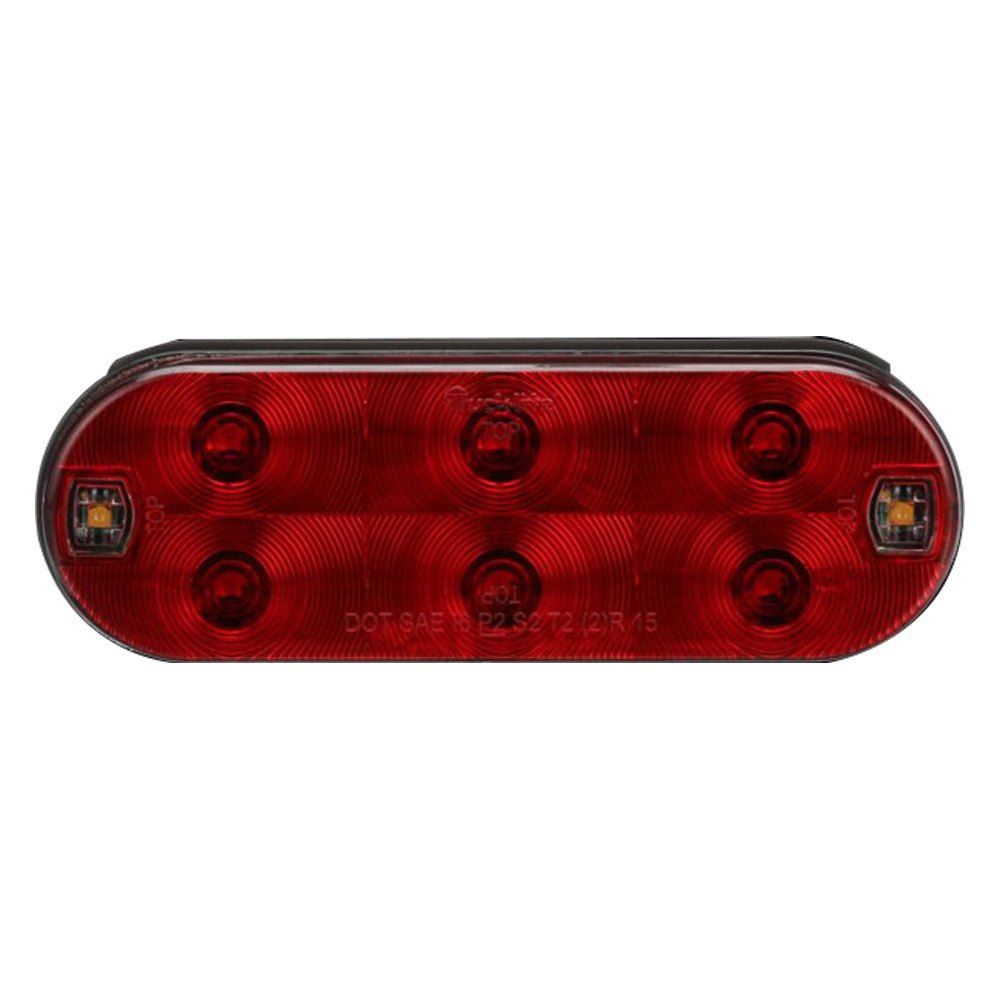 Truck-Lite® 60610R - 60 Series 8.75" Red Oval Grommet Mount LED ...