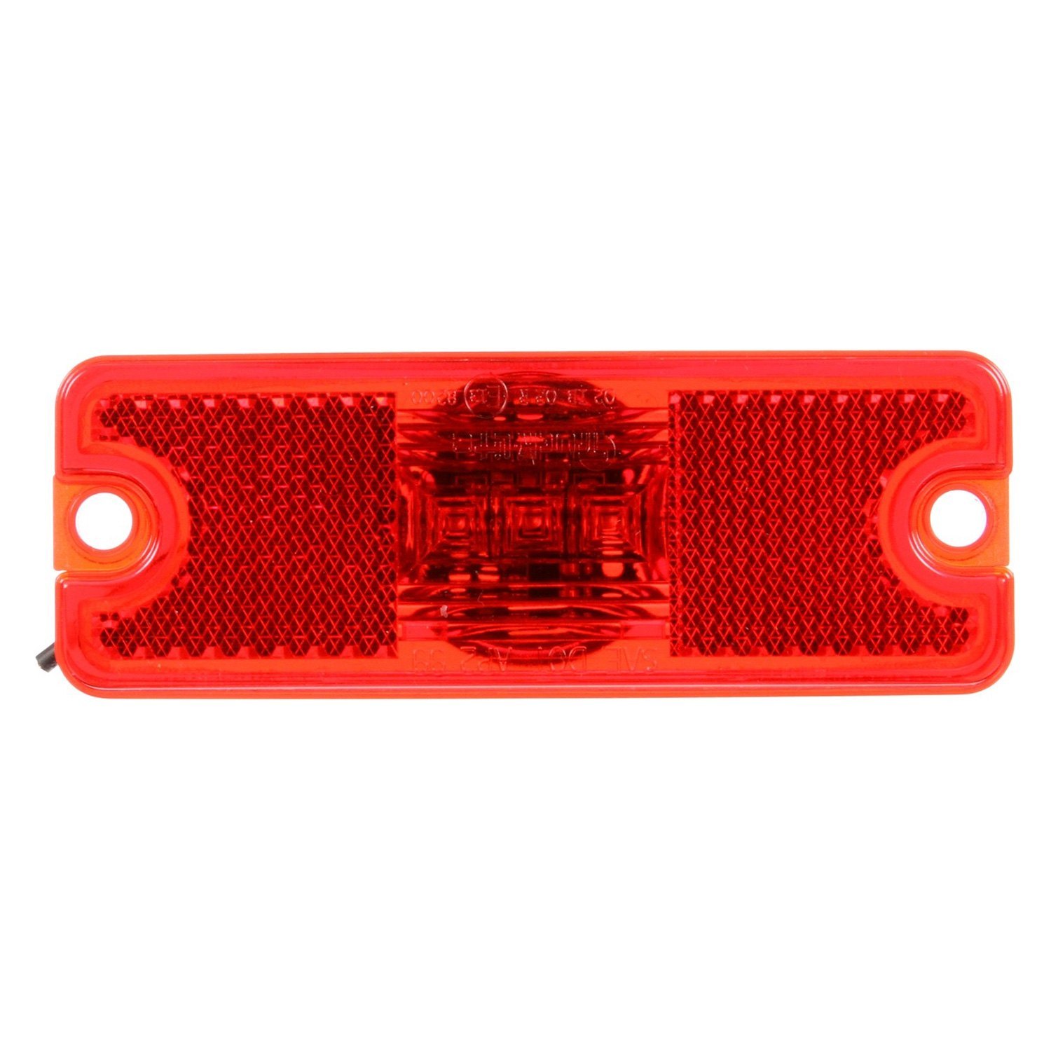 Truck-Lite® 18011R - 18 Series 2"x5" Diamond Shell Reflectorized Red ...