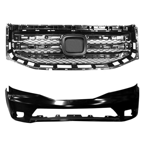 TruParts® BNDL-233801 - 2-Piece (Front Bumper Cover, Grille) (CAPA ...