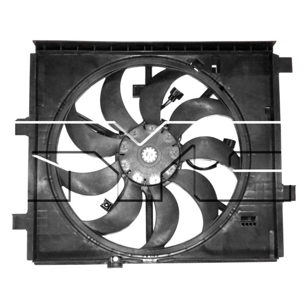 TYC® 622960 - Dual Radiator and Condenser Fan Assembly