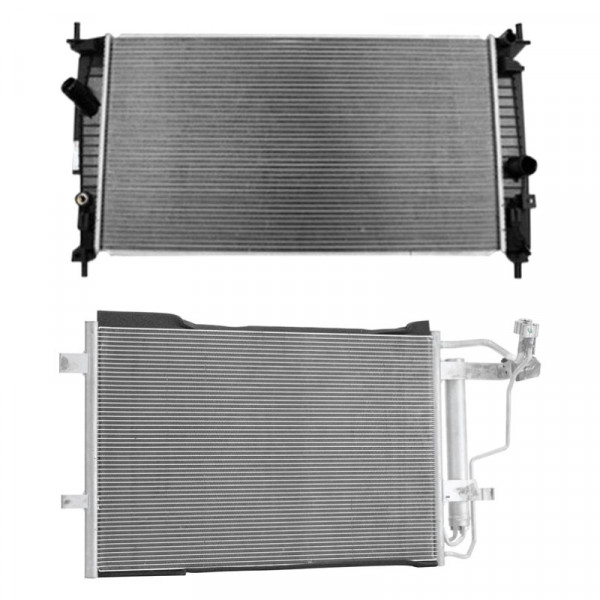 TYC® BNDL-474527 - Radiator and Condenser Kit