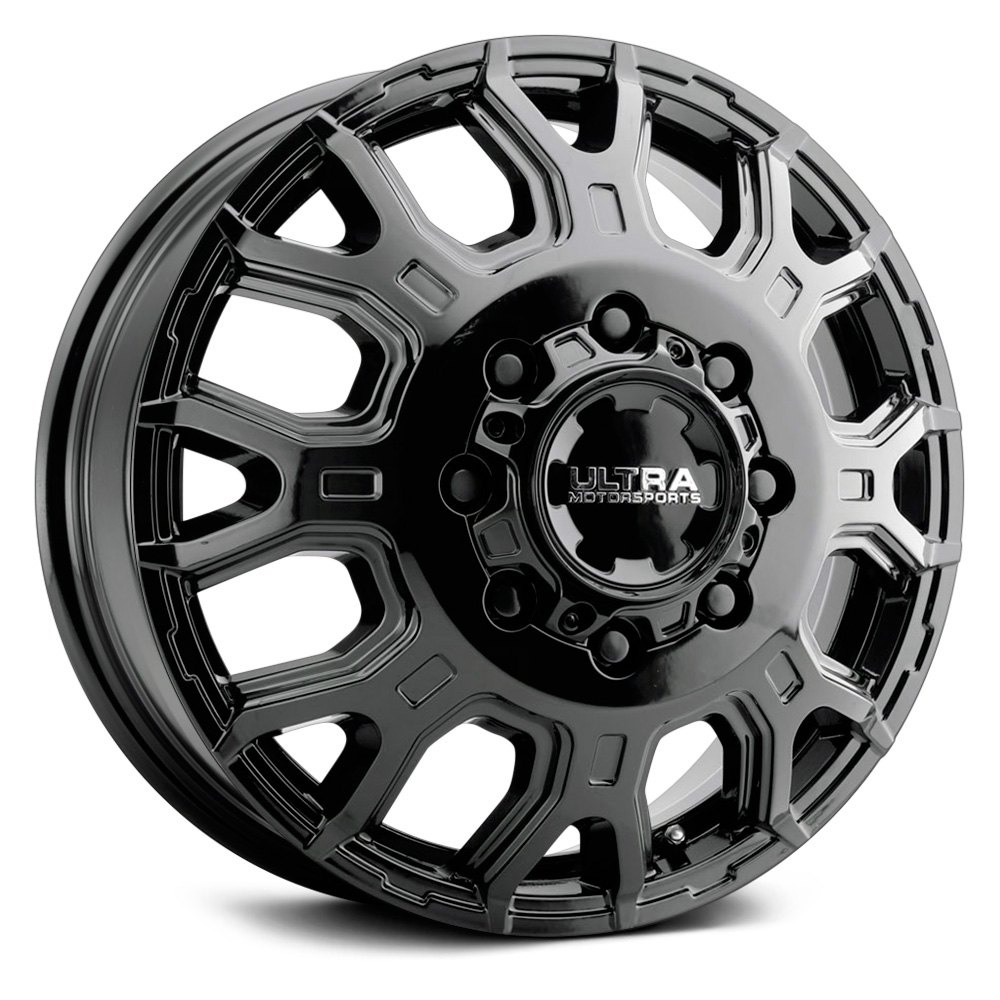 ULTRA® 022BK SCORPION DUALLY Wheels - Gloss Black with Clear Coat Rims