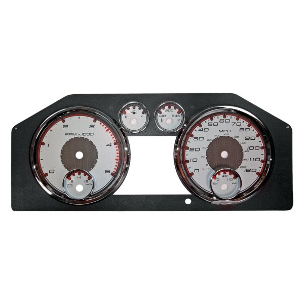 US Speedo® RAM1062D - Daytona Edition Gauge Face Kit, Silver