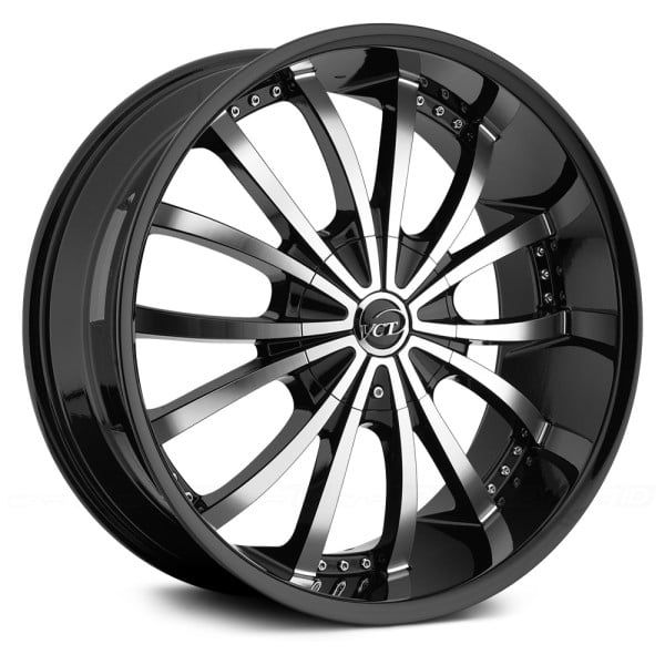 VCT® MANCINI Wheels - Black with Machined Face Rims - V63-229562039 ...