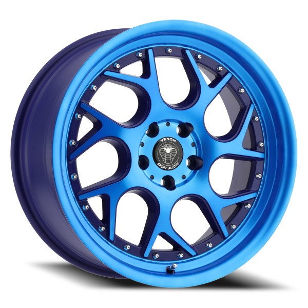 VENOM WHEELS® 33 Wheels - Neon Blue Rims - VEN3320855120+30B-P