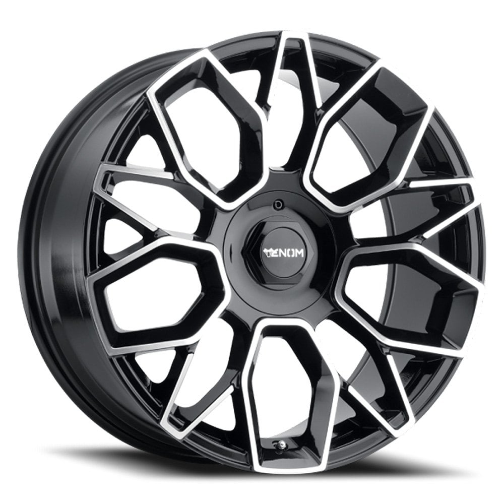 VENOM WHEELS® 36 Wheels - Gloss Black with Machined Face Rims