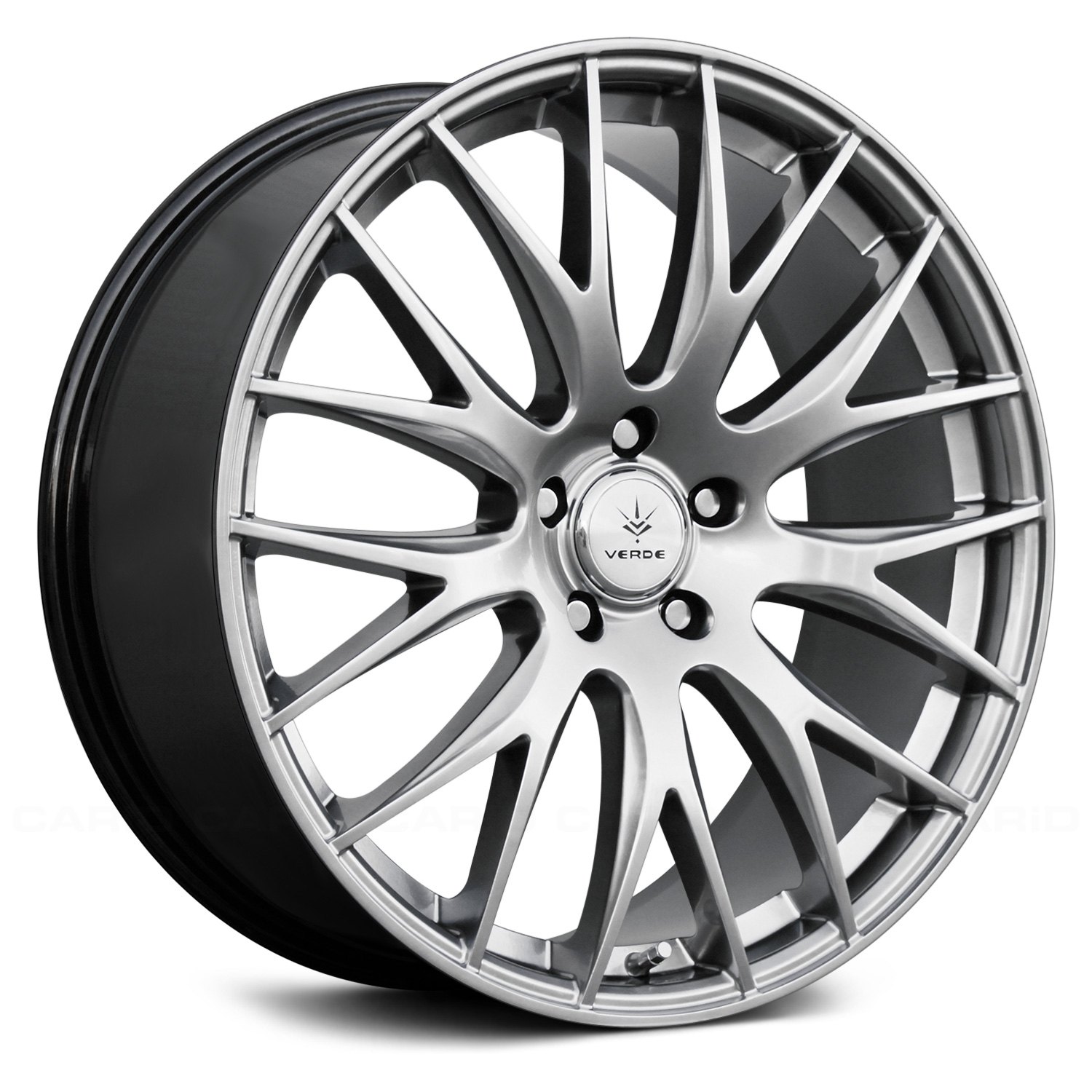 VERDE® V27 SAGA Wheels - Gloss Silver with Machined Lip Rims