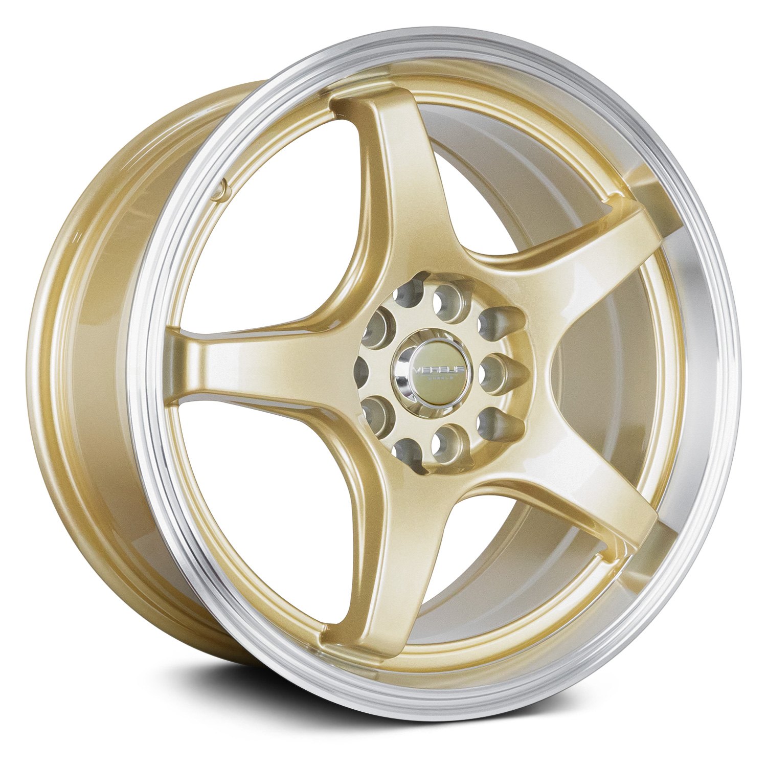 VERSUS® VS005 Wheels - Gold with Machined Lip Rims