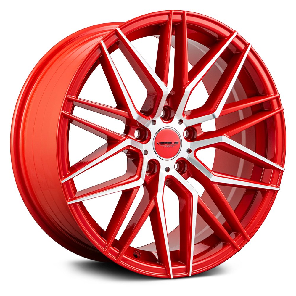 VERSUS® VS1121 Wheels - Red with Machined Face Rims