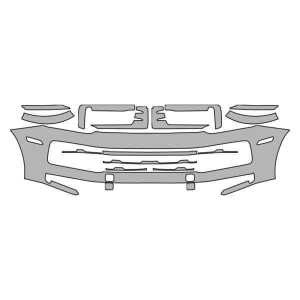 Vicrez® vpp17436 - Paint PPF Pre-Cut Front Bumper Kit Protection