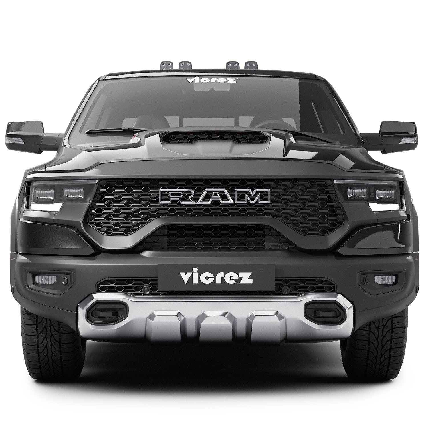 Vicrez® vz101941 - TRX Style Front Bumper (Unpainted)