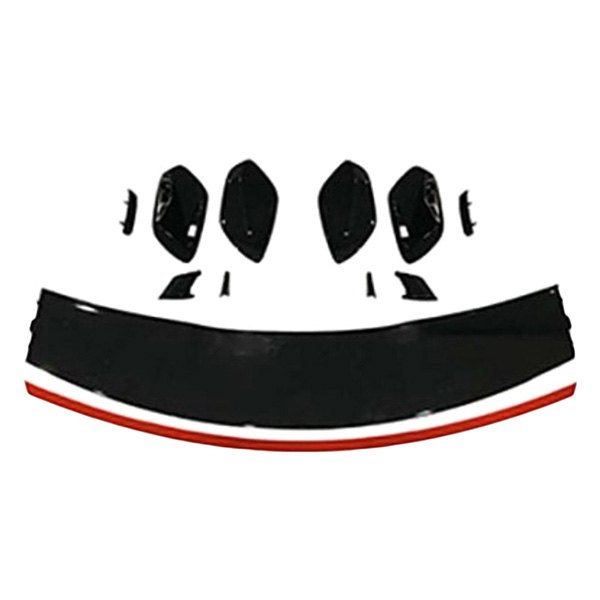 Vicrez® vz106096 - A45 AMG Style Rear Wing Spoiler with Red Trim