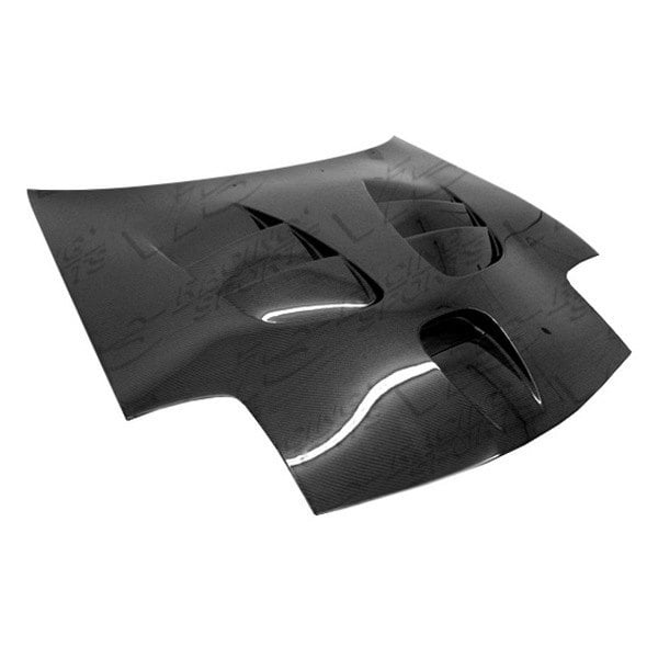 VIS Racing® 93MZRX72DFZ-010C - Fuzion Style Carbon Fiber Hood