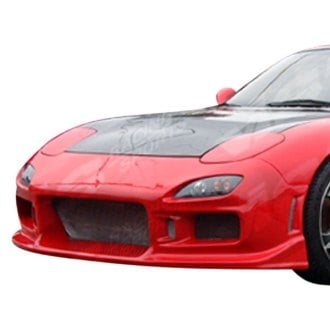 Mazda RX-7 Custom Hood Panels - Fiberglass, Carbon Fiber | CARiD