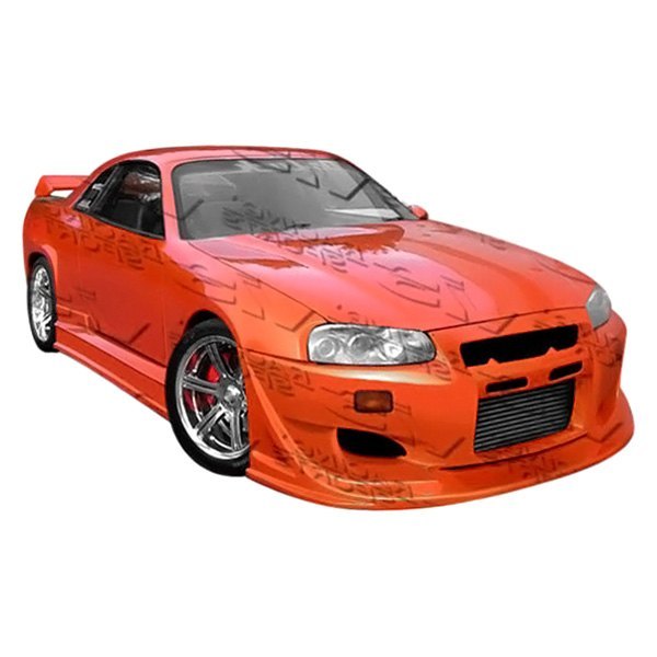 VIS Racing® 99NSR34GTRINV-099 - Invader Style Fiberglass Body Kit ...