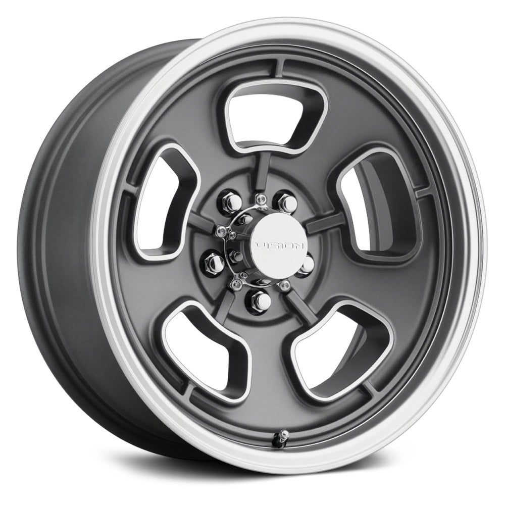VISION® 148 SHIFT Wheels - Satin Gray with Machined Face and Lip Rims