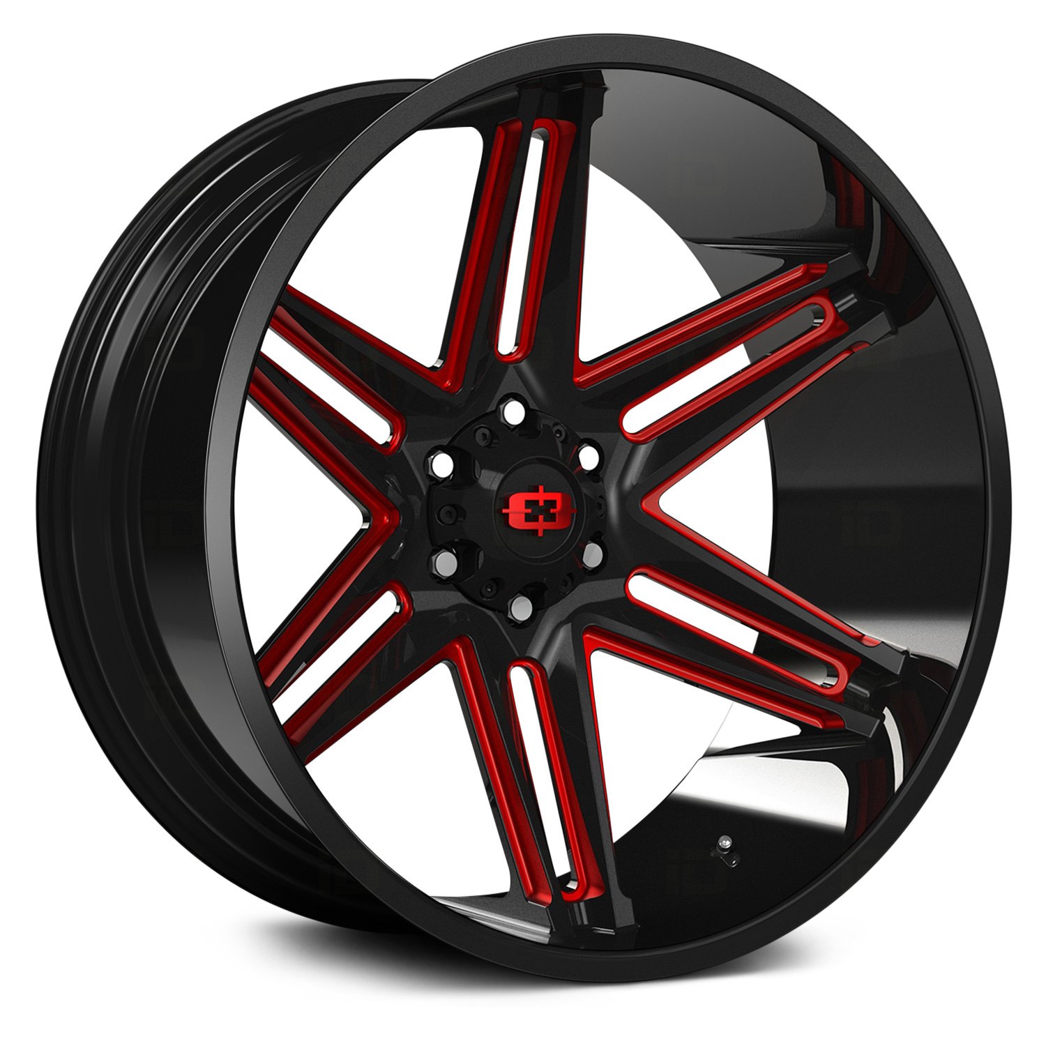 VISION OFF-ROAD® 363 RAZOR Wheels - Gloss Black with Milled Spokes and ...