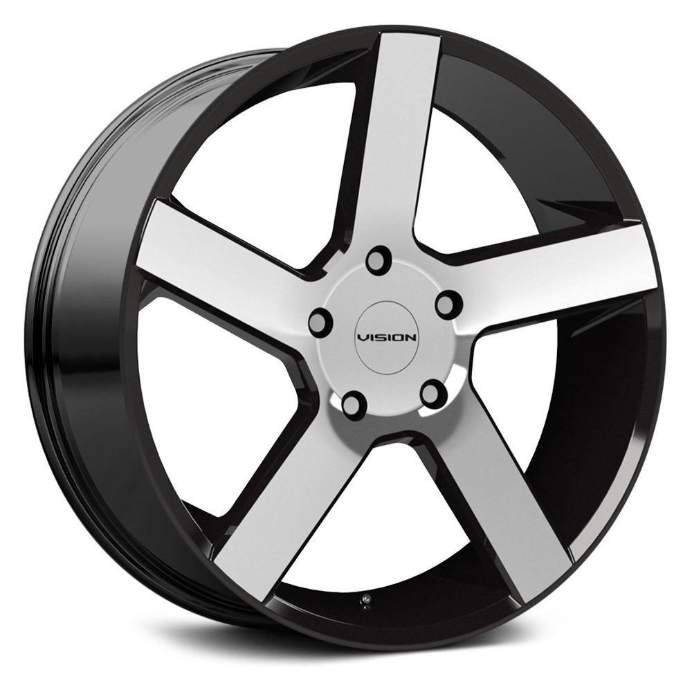 VISION® 472 SWITCHBACK Wheels - Gloss Black with Machined Face Rims