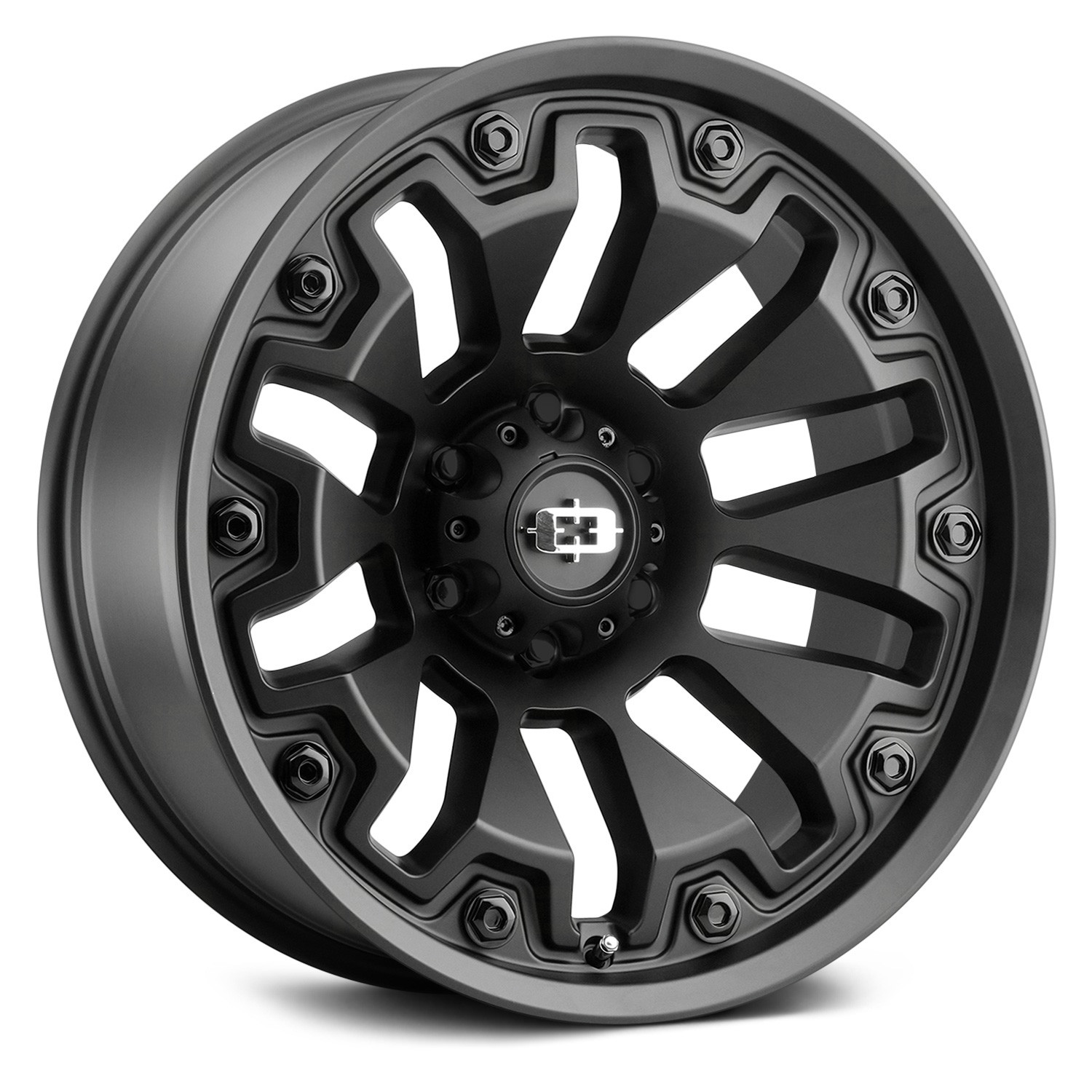 VISION OFF-ROAD® 362 ARMOR Wheels - Satin Black with Black Bolt Inserts ...