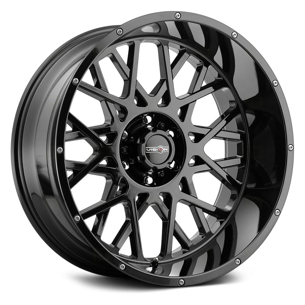 VISION OFF-ROAD® 412 ROCKER Wheels - Gloss Black with Stainless Steel ...