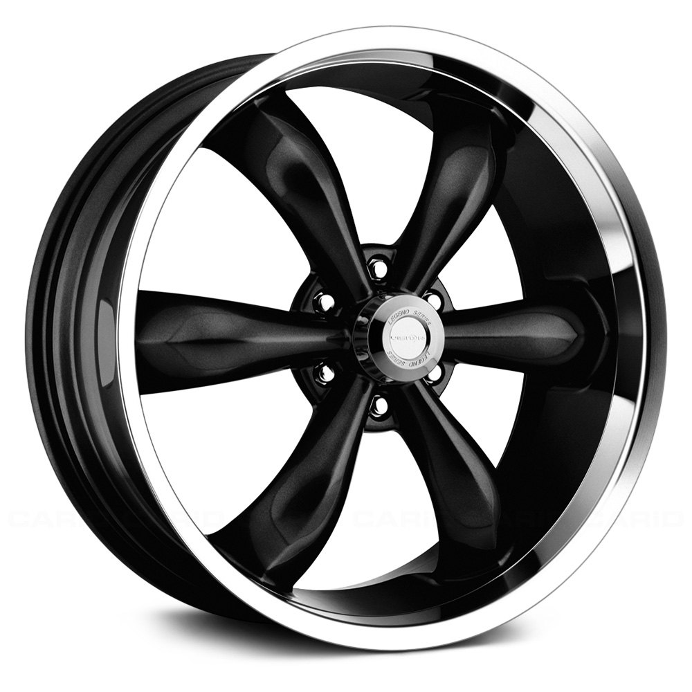 VISION® 142 LEGEND 6 Wheels - Gloss Black with Machined Lip Rims