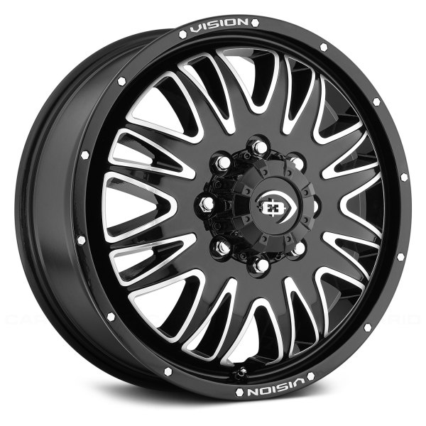 VISION OFF-ROAD® 401 RIVAL DUALLY Wheels - Gloss Black with Machined ...