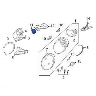 Volkswagen Beetle OEM Headlight Components — CARiD.com