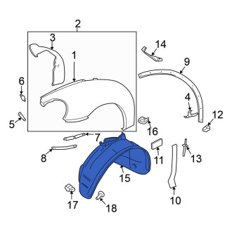 Volkswagen Beetle Inner Fenders | Wells, Liners, Shields — CARiD.com