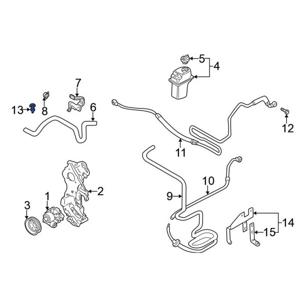 Volkswagen OE 1J0919081 - Front Power Steering Pressure Switch
