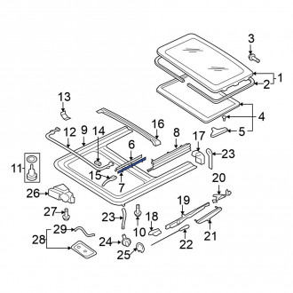 Volkswagen Beetle Roof Seals & Moldings — CARiD.com