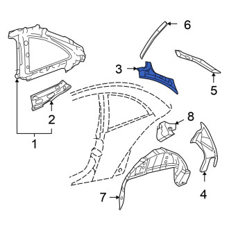 Volkswagen Beetle Pillars | Assemblies, Door Jambs, Braces — CARiD.com