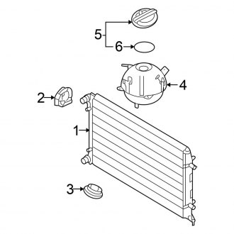 2007 Volkswagen Beetle OEM Engine Cooling Parts - Radiators | CARiD