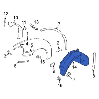 Volkswagen Beetle Inner Fenders | Wells, Liners, Shields — CARiD.com