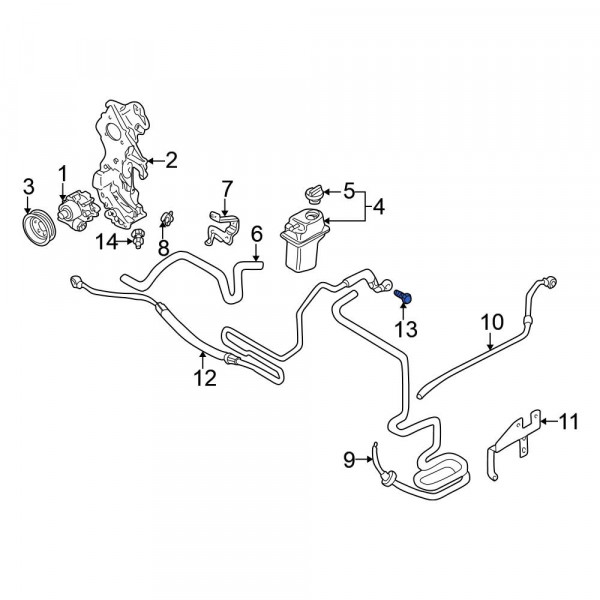 Volkswagen OE 8E0422529 - Front Power Steering Control Valve