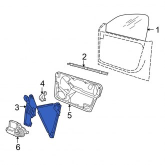 Volkswagen Beetle OEM Window Parts - Visors, Regulators | CARiD