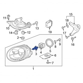 Volkswagen Headlight Components | Brackets, Adapters, Retainers — CARiD.com