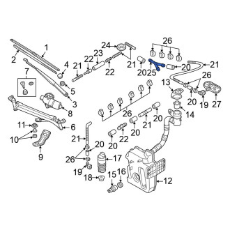 Volkswagen Taos OEM Wiper Blade & Washer Parts | Motors, Arms — CARiD.com