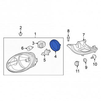 Volkswagen Tiguan OEM Headlights | Projector, LED, HID, Halo — CARiD.com