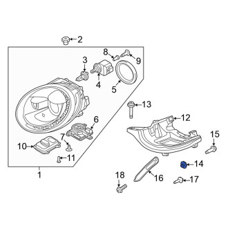 Volkswagen Headlight Components | Brackets, Adapters, Retainers — CARiD.com