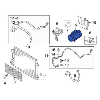 Volkswagen Atlas A/C Compressors & Parts | Cover Plates, Seals — CARiD.com