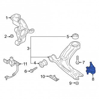 Volkswagen Tiguan OEM Suspension Parts | Shocks, Struts — CARiD.com