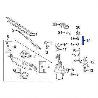 Volkswagen ID.4 OEM Wiper Blade & Washer Parts | Motors, Arms — CARiD.com