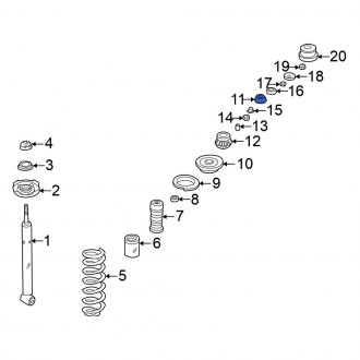 Volkswagen Cabrio OEM Suspension Parts | Shocks, Struts — CARiD.com